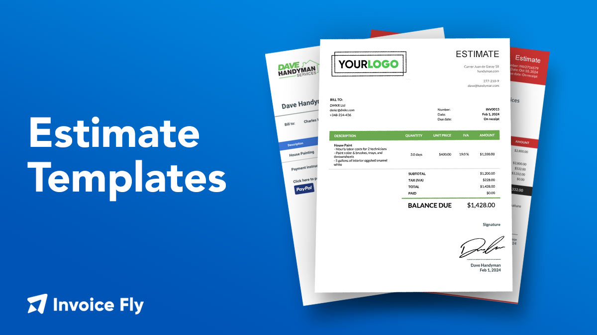 Free Estimate Templates | Docs, Sheets, Excel, PDF