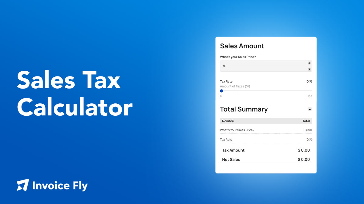 Sales Tax Calculator - Automatically calculate your sales taxes