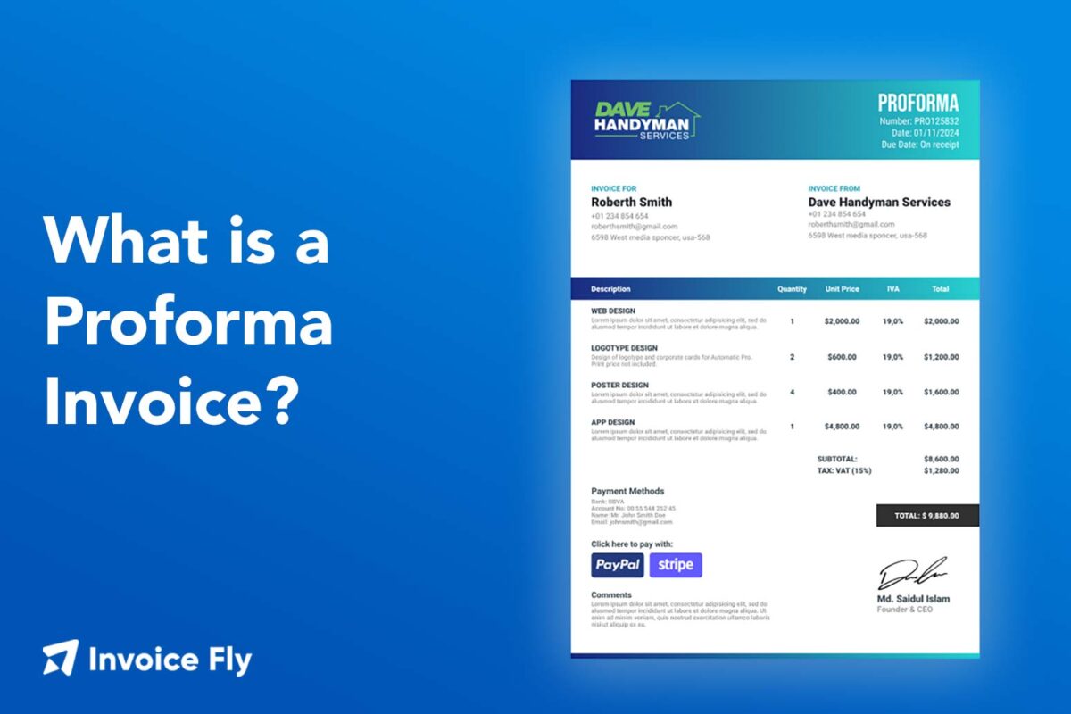 What Is a Proforma Invoice? - Invoice Fly