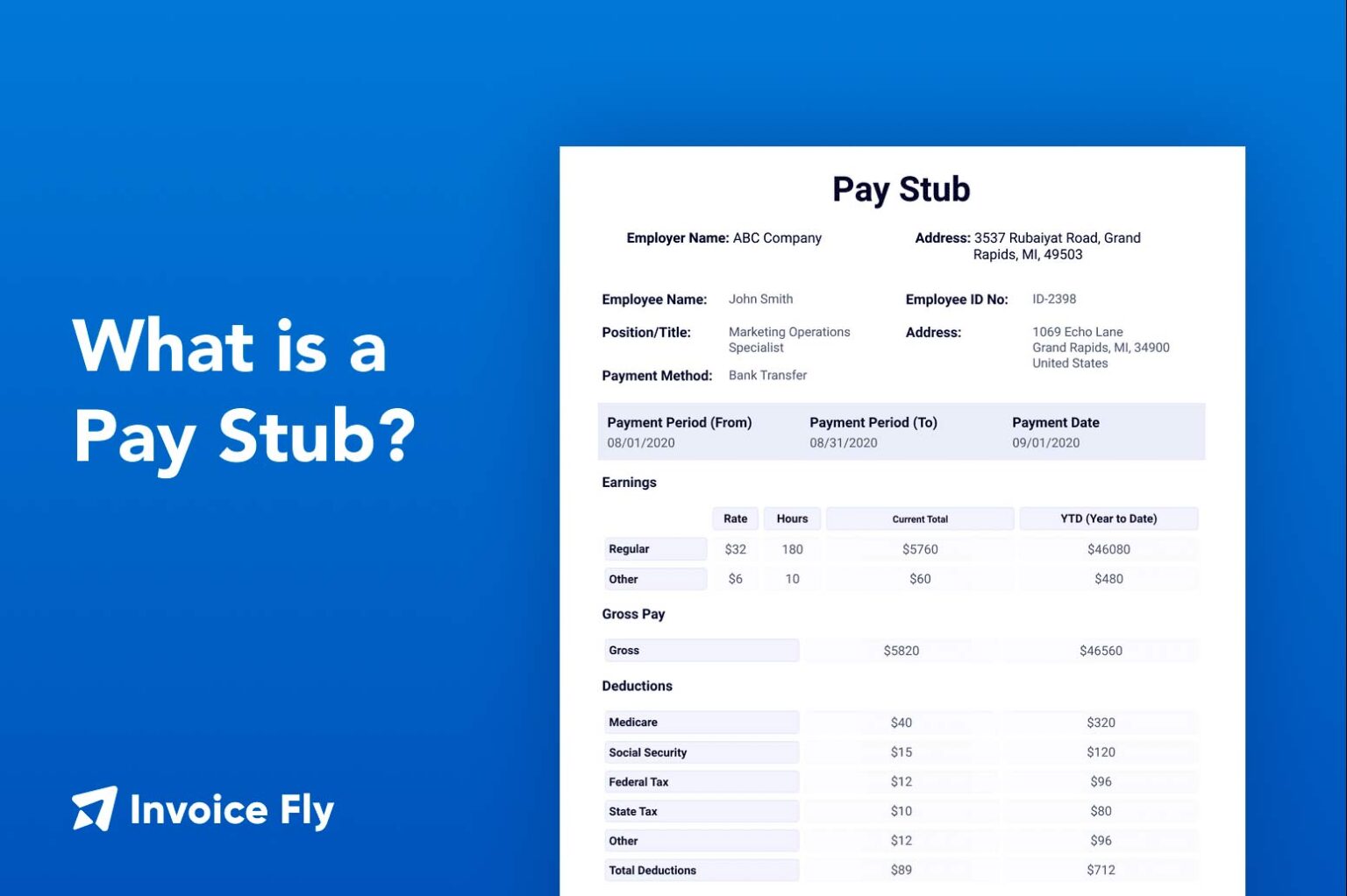What is a Pay Stub? Definition & Best Practices - Invoice Fly