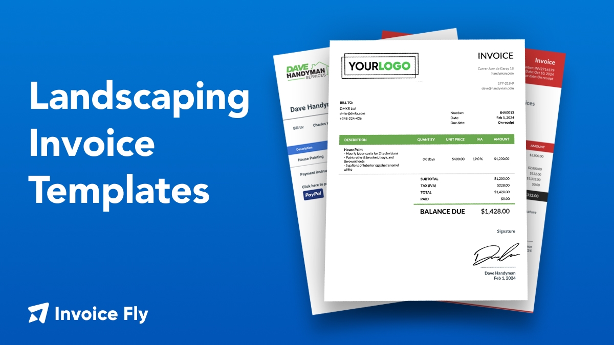 Free Landscaping Invoice Templates | Docs, Sheets, Excel, PDF & Styles