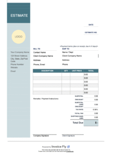 Free Estimate Generator | Create Estimates Online