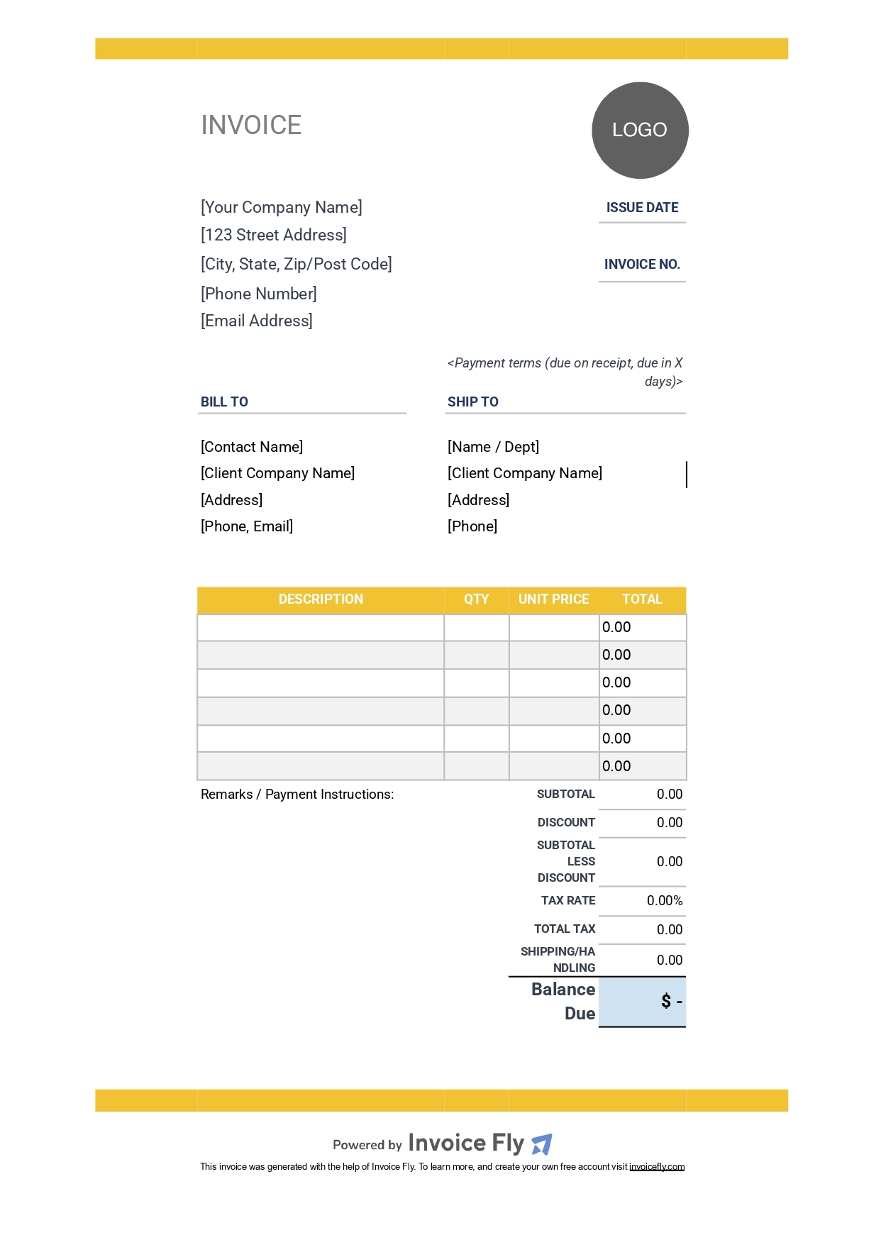 Free Invoice Template for Australian Businesses | Invoice Fly