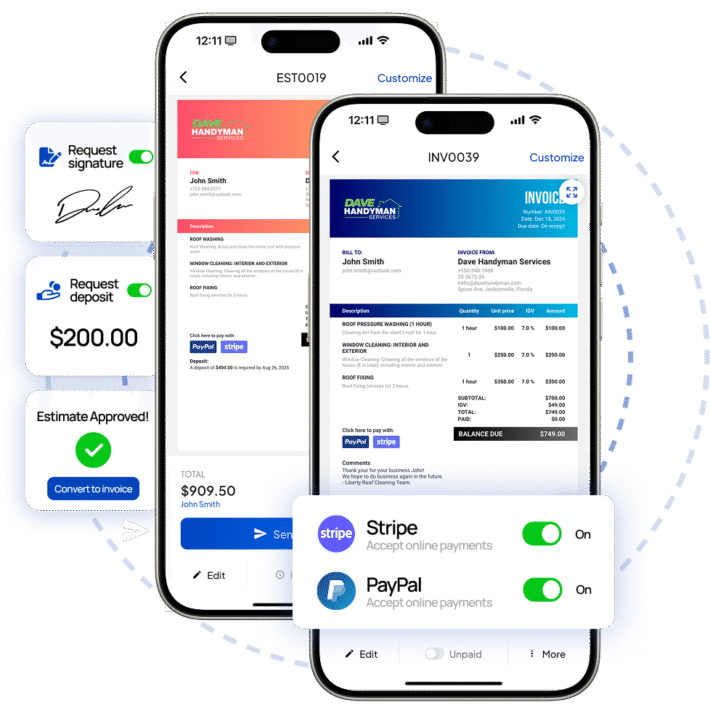 Send Invoices & Estimates with All-In-One Invoicing Platform