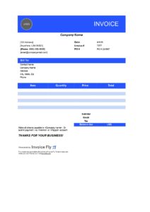 Free Consulting Invoice Template | Invoice Fly