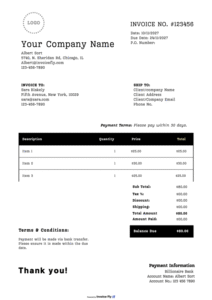 Free Electrical Invoice Templates | Docs, Sheets, Excel, PDF & Styles