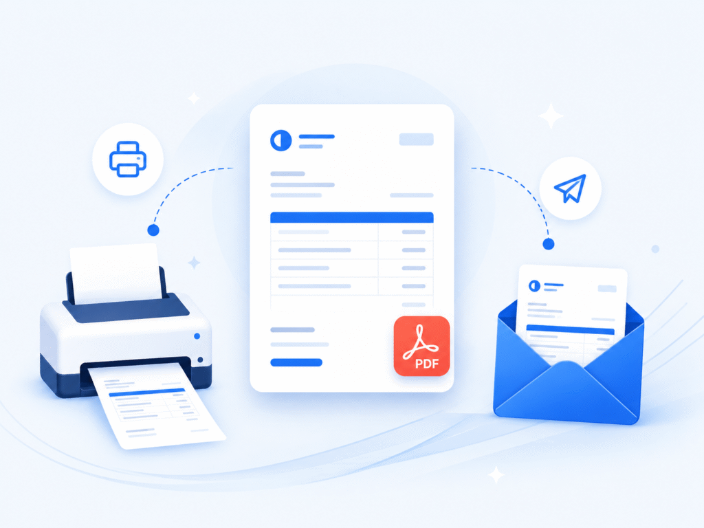 Free Invoice Template PDF | Printable & Fillable · Invoice Fly
